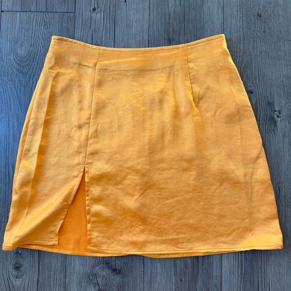Motel Rocks | Skirts | Motel Rocks Shenka Mini Skirt In Satin Tangerine ...